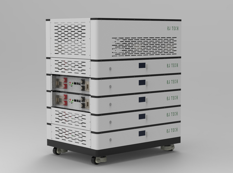 RJ TECH 42kwh BESS 400Vac 380Vac Lithium Stackable Battery Deye 12kw ...